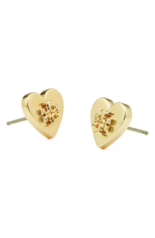 Tory Burch Stud Heart Earrings