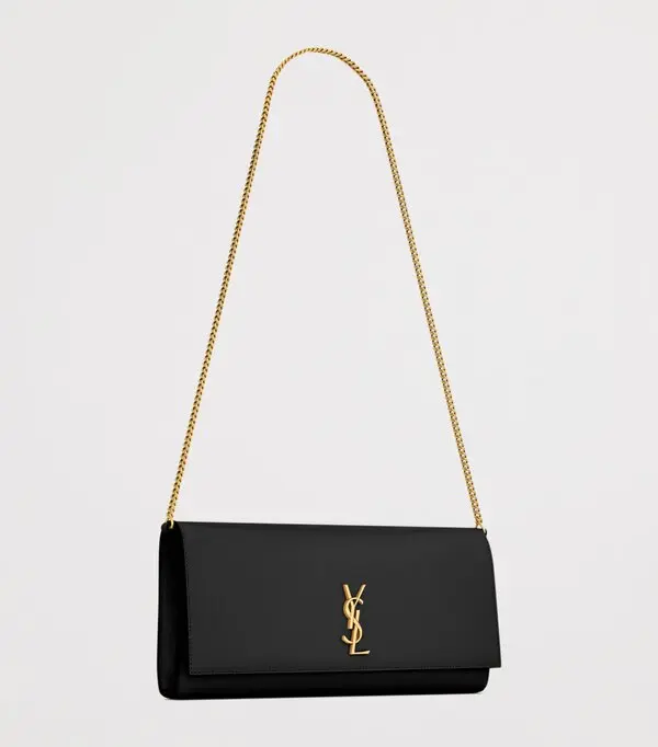 Saint Laurent Kate Chain Wallet - Black