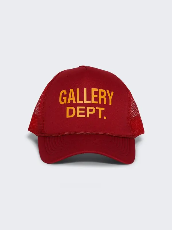GALLERY DEPT. Logo Trucker Hat - Red