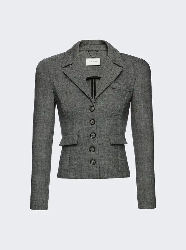 Magda Butrym Single Breasted Blazer - Grey