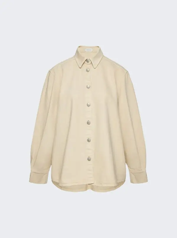 Magda Butrym Denim Oversized Shirt - Beige