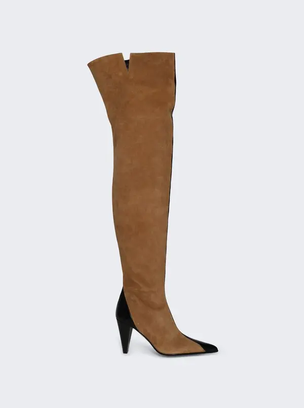 Khaite Harvey Over-the-knee Boots - Brown