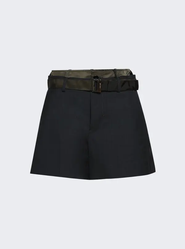 Sacai Suiting X Nylon Twill Shorts - Grey