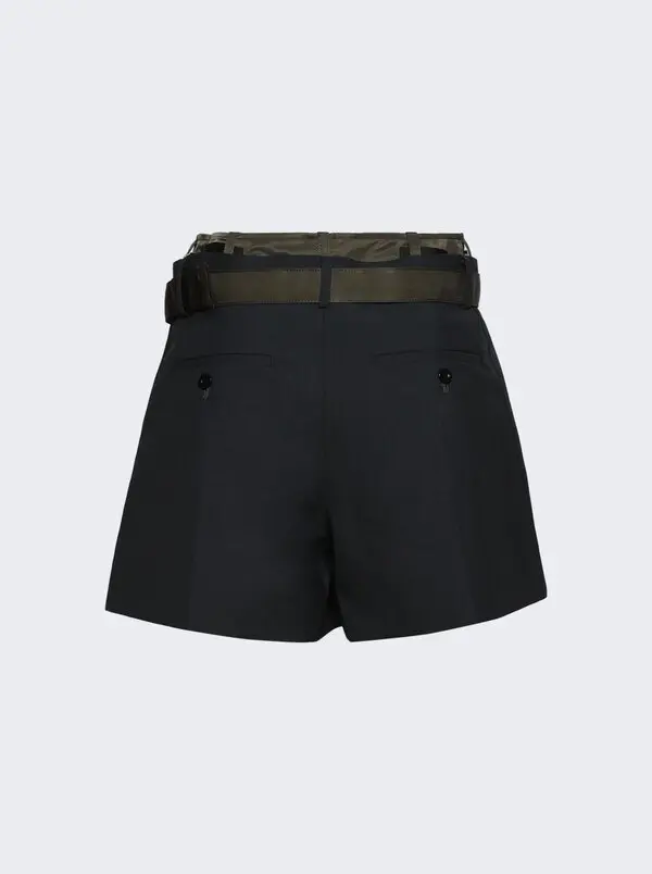 Sacai Suiting X Nylon Twill Shorts - Grey