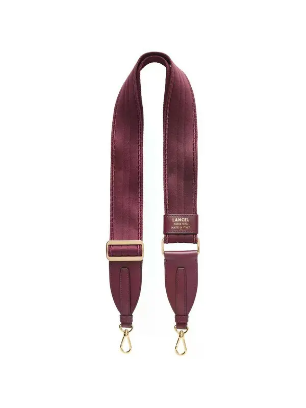LANCEL Logo Bag Strap - Purple