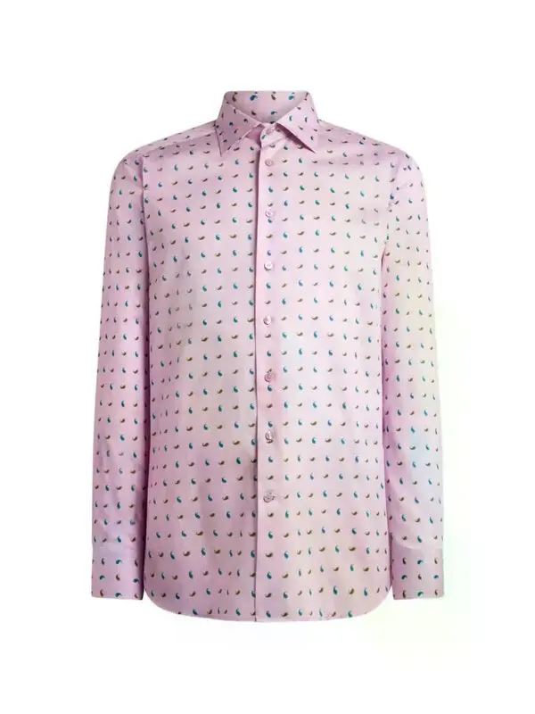 Etro Paisley-print Cotton Shirt - Pink