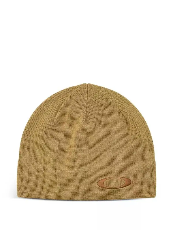 Oakley Logo-detail Beanie - Brown