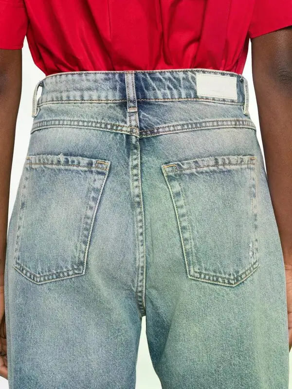 ICON DENIM LOS ANGELES Frayed Denim Shorts - Neutrals