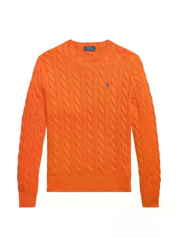 Polo Ralph Lauren Cable-knit Embroidered Sweater - Orange