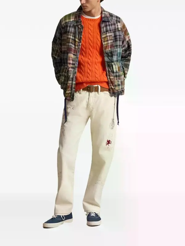 Polo Ralph Lauren Cable-knit Embroidered Sweater - Orange