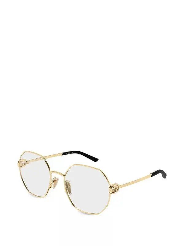 Gucci Gg2048o Geometric Glasses - Gold