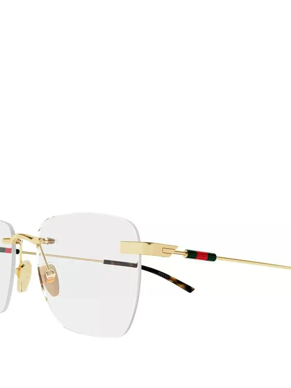 Gucci Rimless Square Eyeglasses