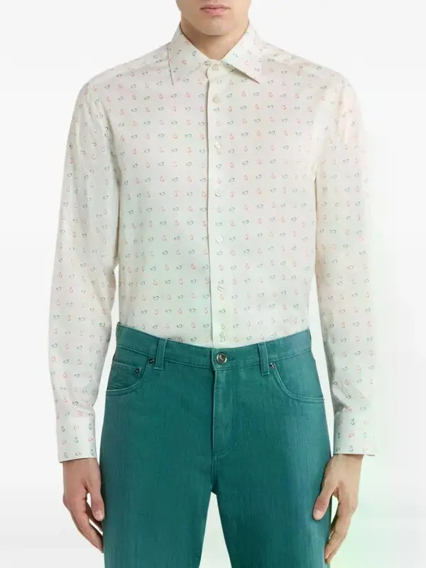 Etro Paisley-print Shirt - Neutrals