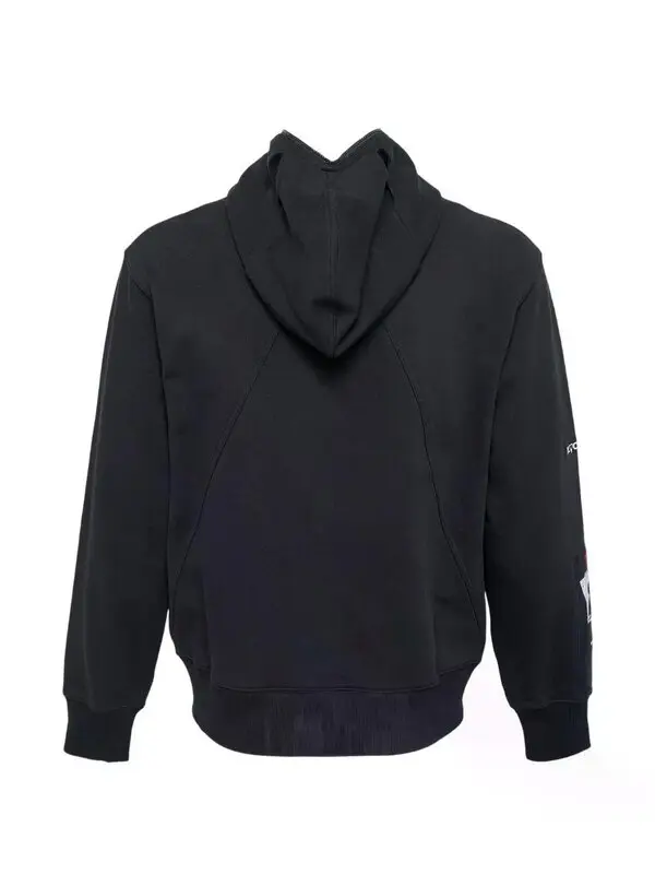BLACKJACK Zip-fastening Hoodie With Logo Detail