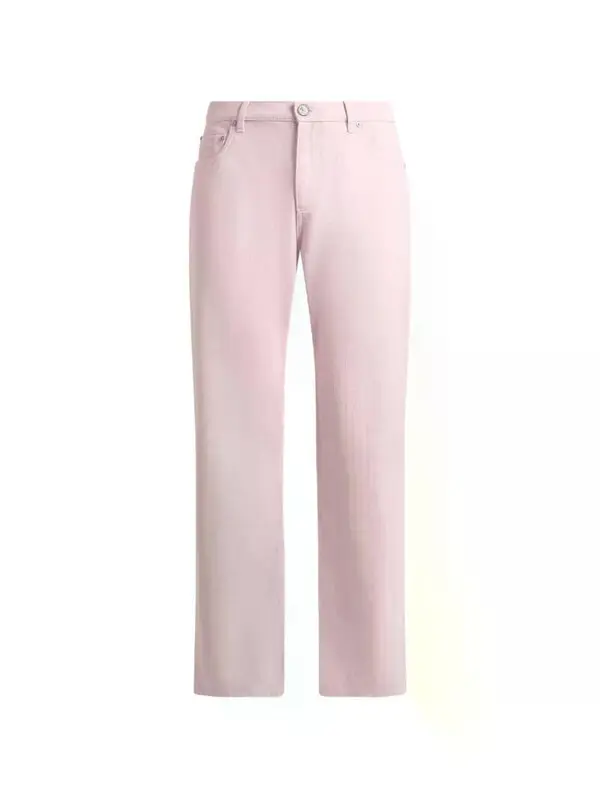 Etro Straight-leg Cotton Jeans - Pink
