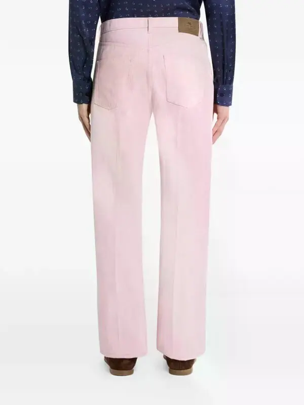 Etro Straight-leg Cotton Jeans - Pink