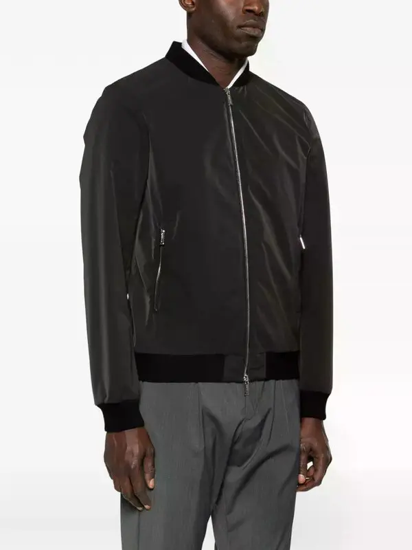 MOORER Soranod6 Zip Bomber Jacket - Black
