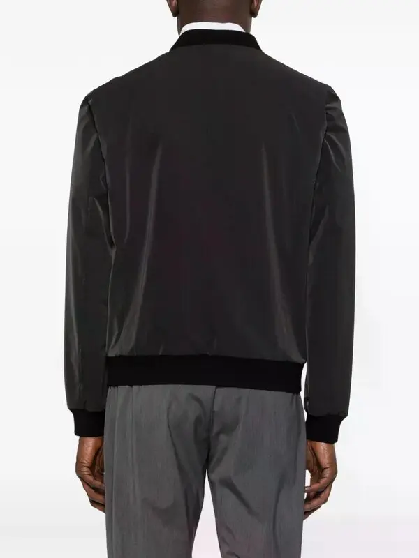 MOORER Soranod6 Zip Bomber Jacket - Black