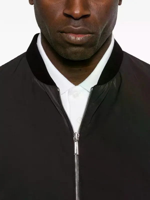 MOORER Soranod6 Zip Bomber Jacket - Black