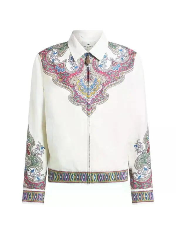 Etro Paisley-print Jacket - White