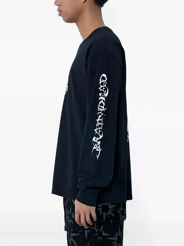 BRAIN DEAD Logo-motif Long-sleeve T-shirt