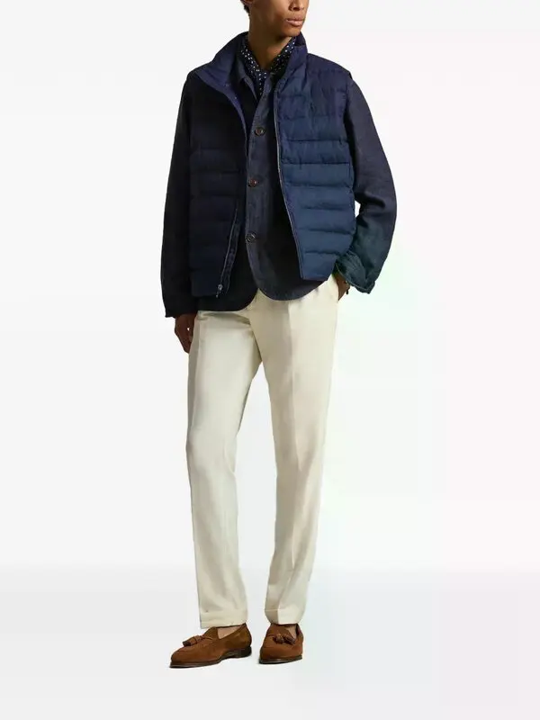 Polo Ralph Lauren Quilted Linen Gilet - Blue
