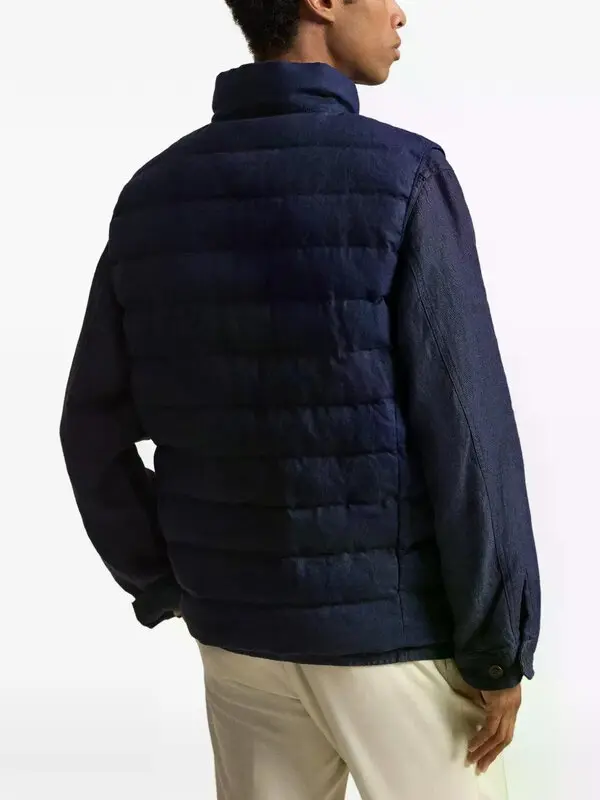 Polo Ralph Lauren Quilted Linen Gilet - Blue