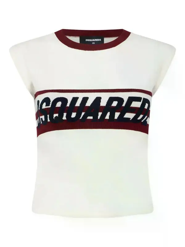 Dsquared2 Striped Knitted T-shirt