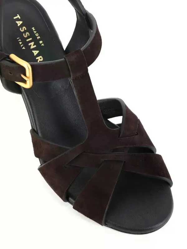 TASSINARI Michelle T-strap Suede Sandals