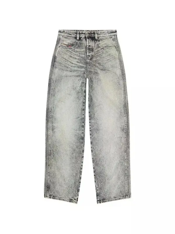 DIESEL® D-enim-m 09p11 Wide Leg Jeans - Grey