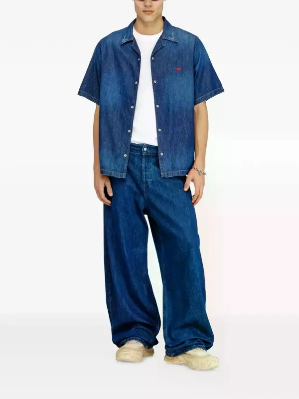 DIESEL® D-nabll-d Denim T-shirt - Blue