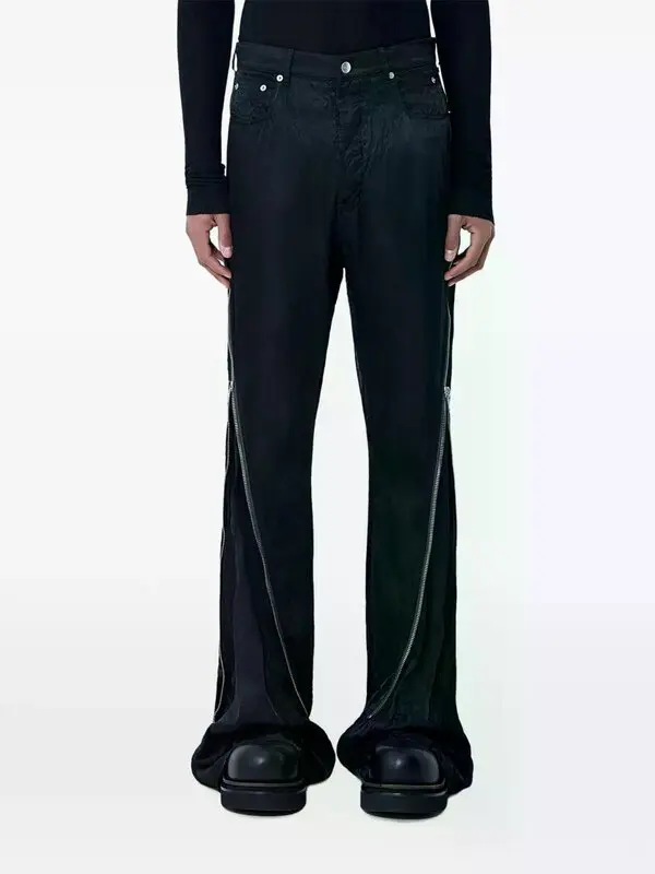 Rick Owens Crinkled Side-zip Trousers