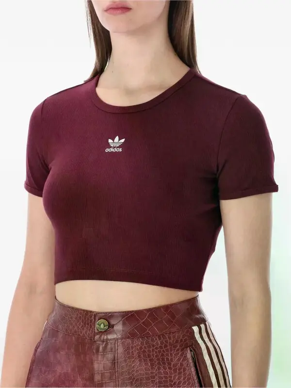 Adidas Ribbed Knit Crop Top