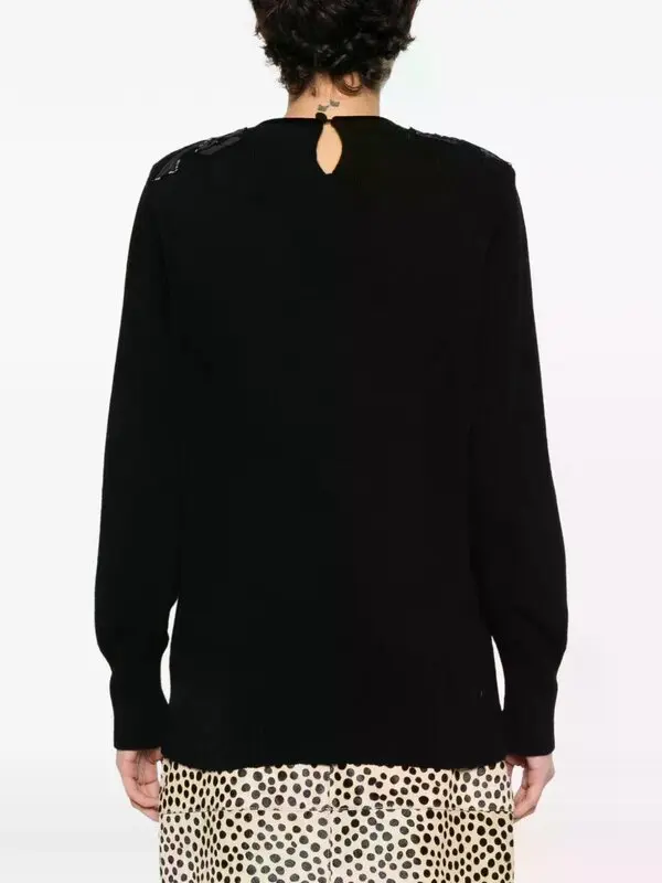 Valentino Garavani Bow-embellished Virgin Wool Sweater