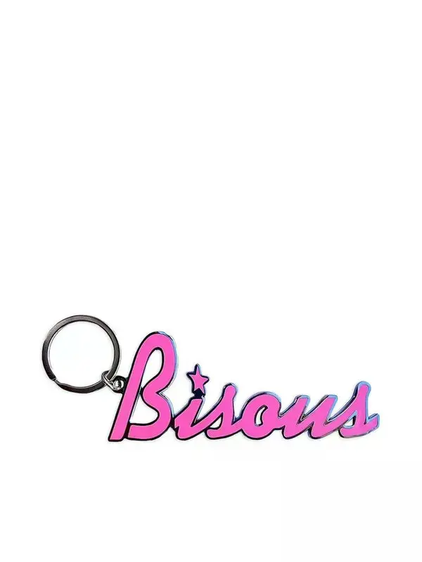 BISOUS SKATEBOARDS Lettering Keyring - Silver