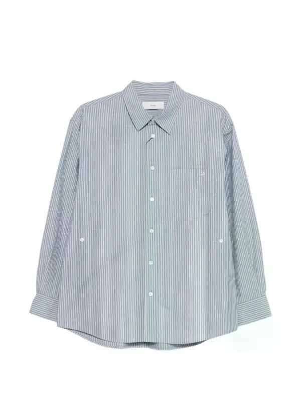 DUNST Striped Shirt - Blue
