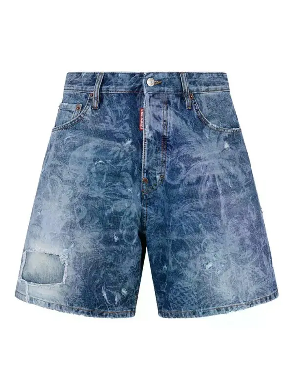 Dsquared2 Monkey Business Denim Shorts
