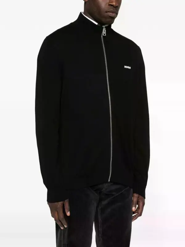 Hugo Zip Mock-neck Cardigan