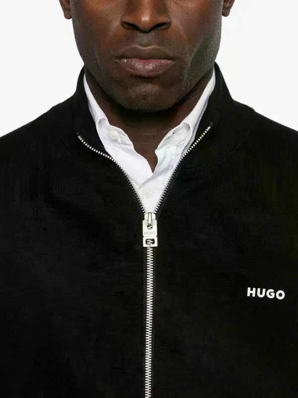 Hugo Zip Mock-neck Cardigan