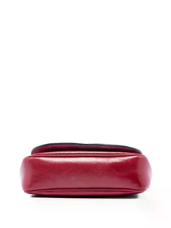 Gucci Small Patent Soho Chain Flap Crossbody Bag - Pink
