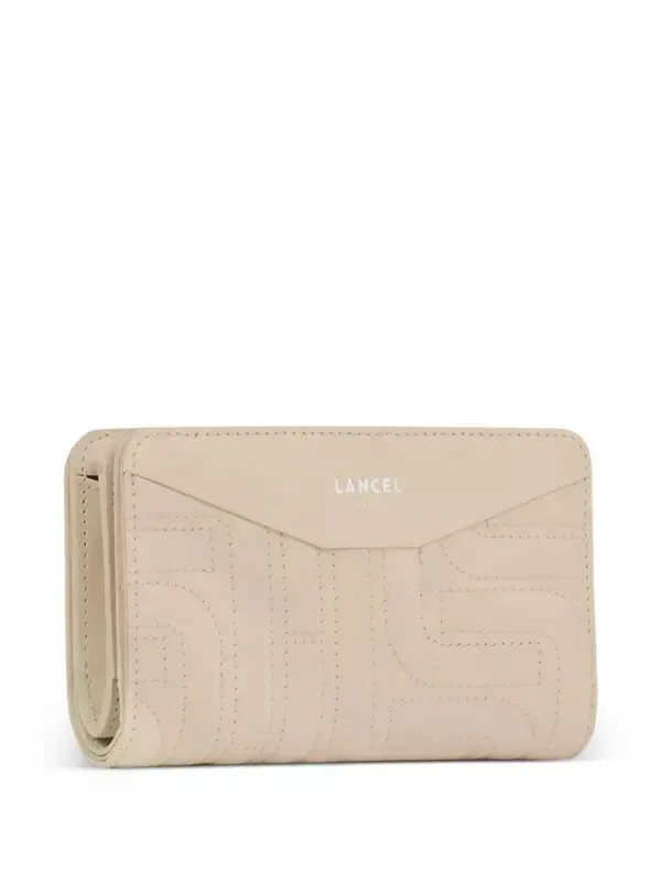 LANCEL Zipped Quilted Compact Wallet