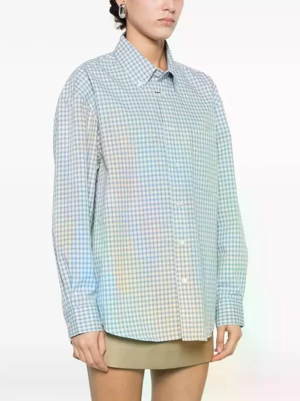 DUNST Checked Button-down Shirt - Blue