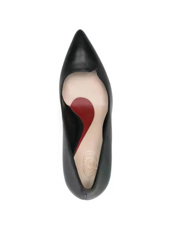 Liu Jo Soft Nappa Leather Court Pumps - Black