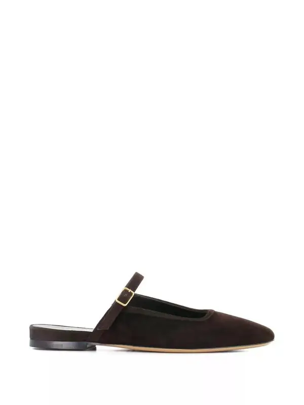 TASSINARI Cloe Suede Mules - Brown