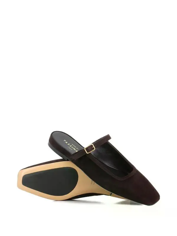 TASSINARI Cloe Suede Mules - Brown