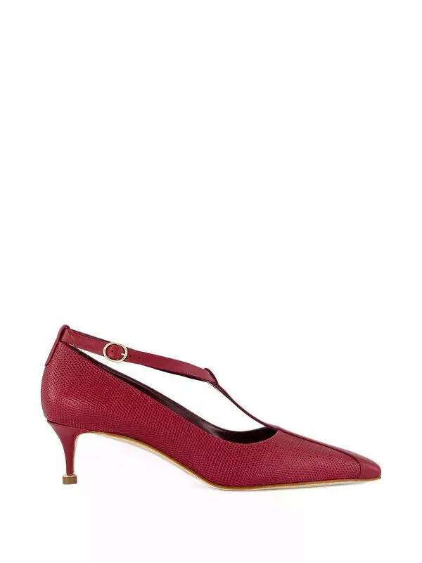 Manolo Blahnik T-bar Leather Pumps