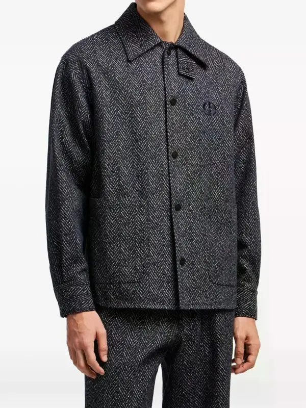 Giorgio Armani Jacquard Shirt Jacket