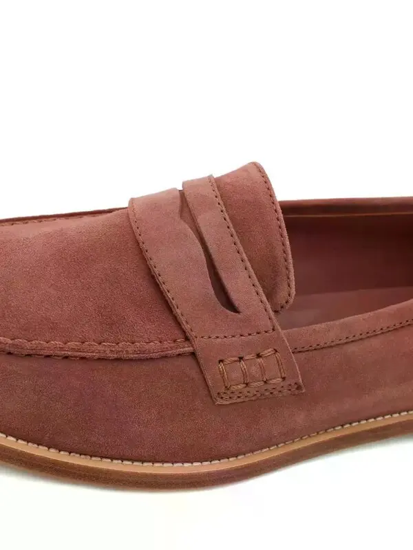 Manolo Blahnik Perrita Suede Loafers - Brown