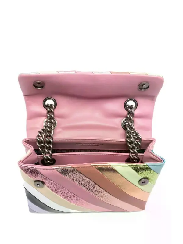 Kurt Geiger Striped Chain Shoulder Bag - Pink