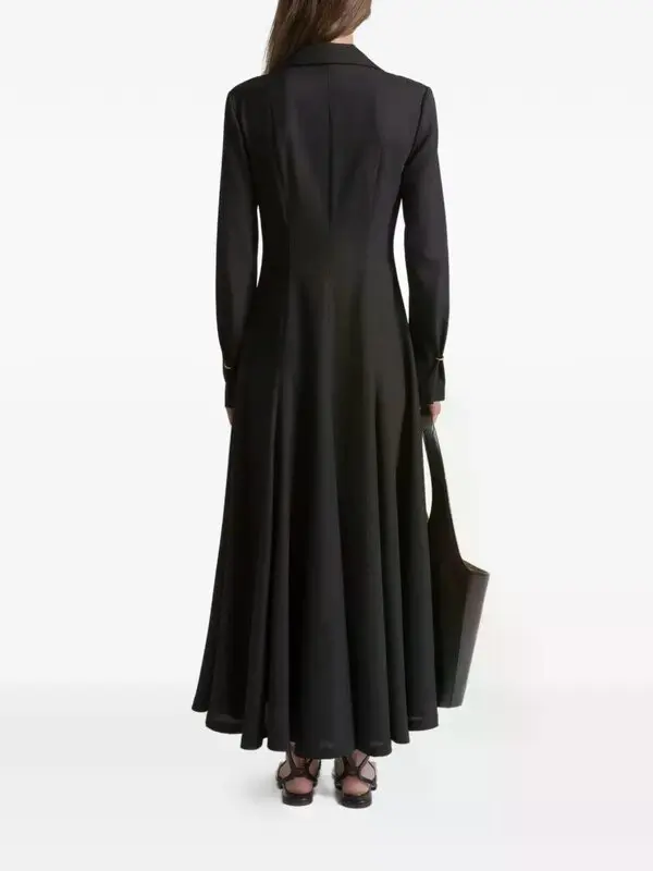 Alberta Ferretti Collared Midi Dress